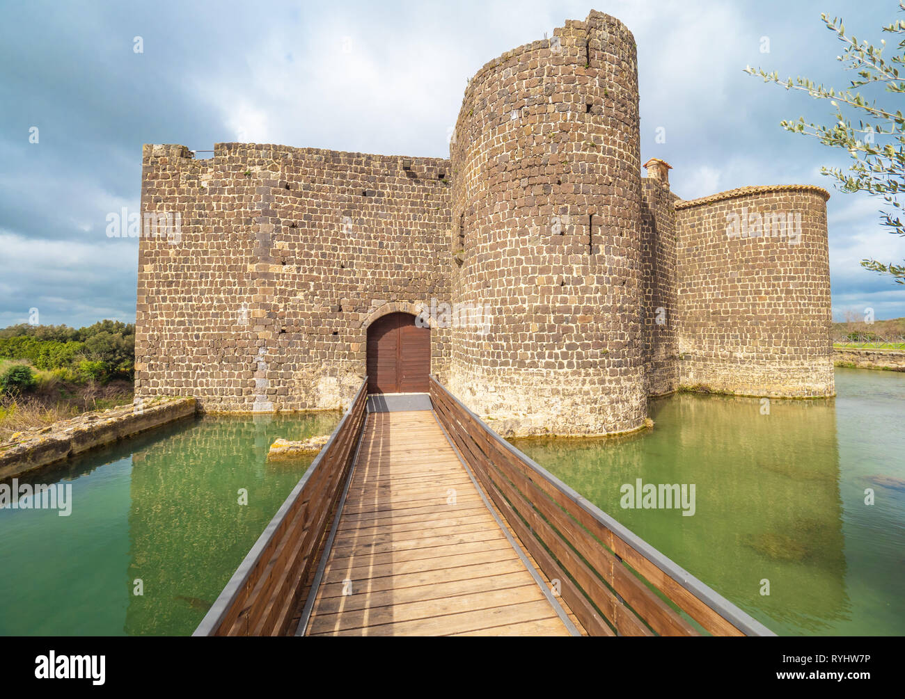 Vulci (Italy) - The medieval castle of Vulci, now museum, with Devil's ...
