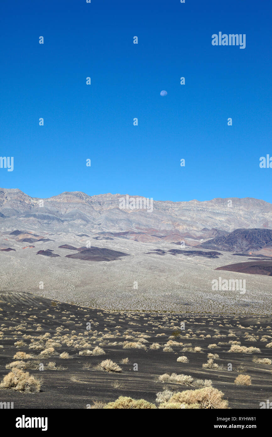 Chance Mountain Range from Ubehebe Crater, Death Valley, USA Stock ...