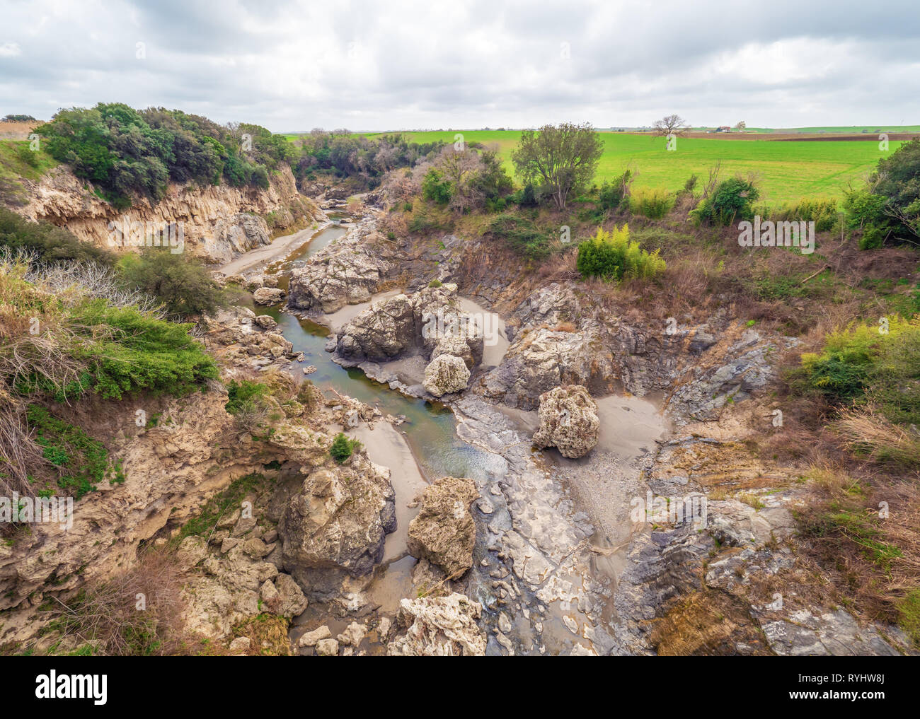 Vulci (Italy) - The medieval castle of Vulci, now museum, with Devil's ...
