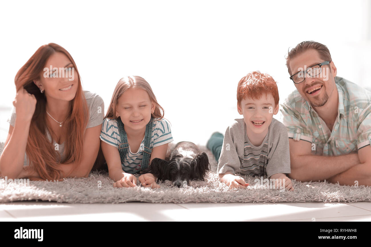 portrait of a happy modern family Stock Photo - Alamy