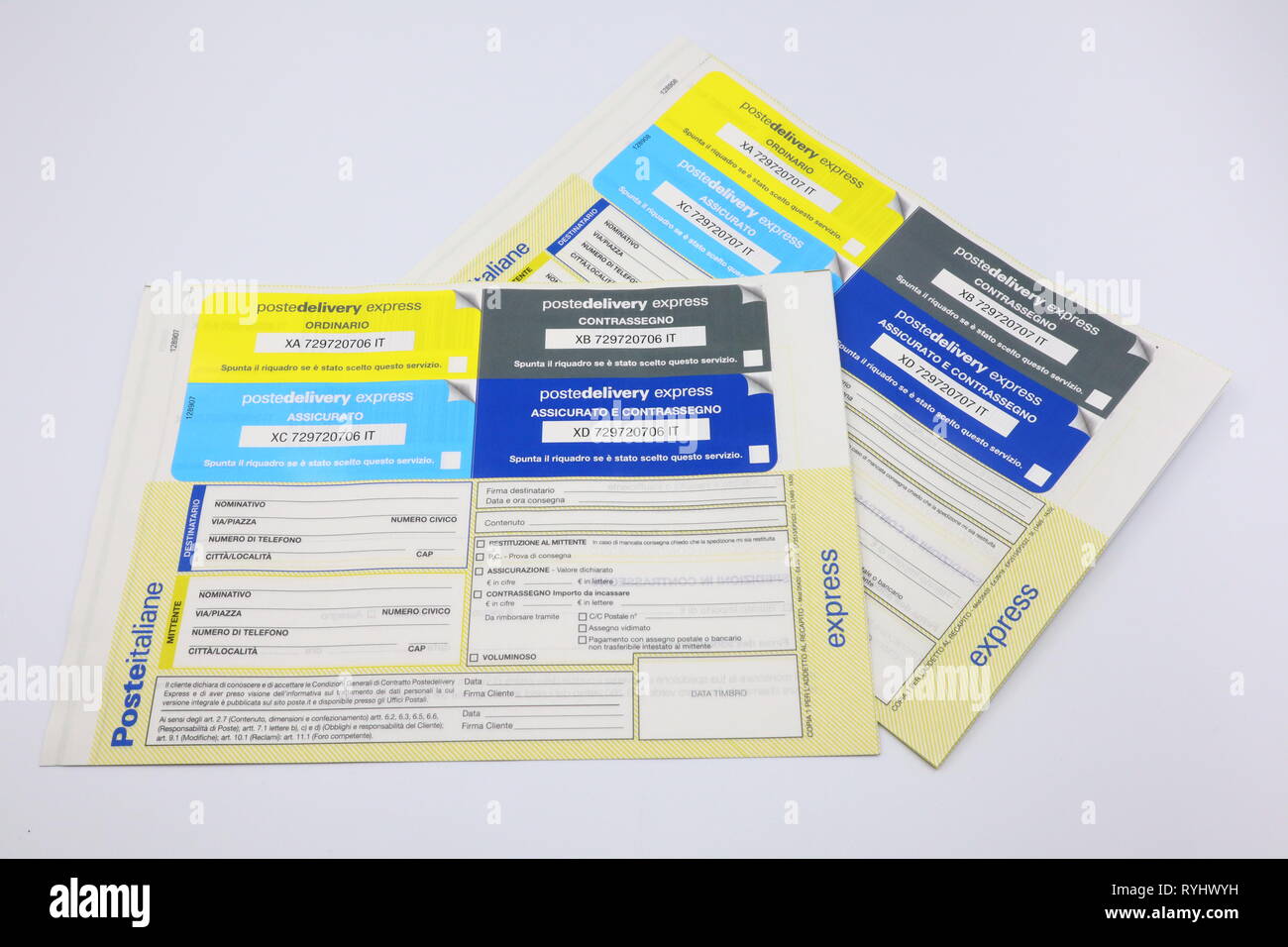 Italian Post Office, New Shipping Form of Domestic Parcel Service ...