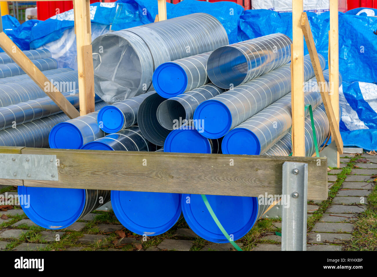Plastic pipe work factory hi-res stock photography and images - Alamy