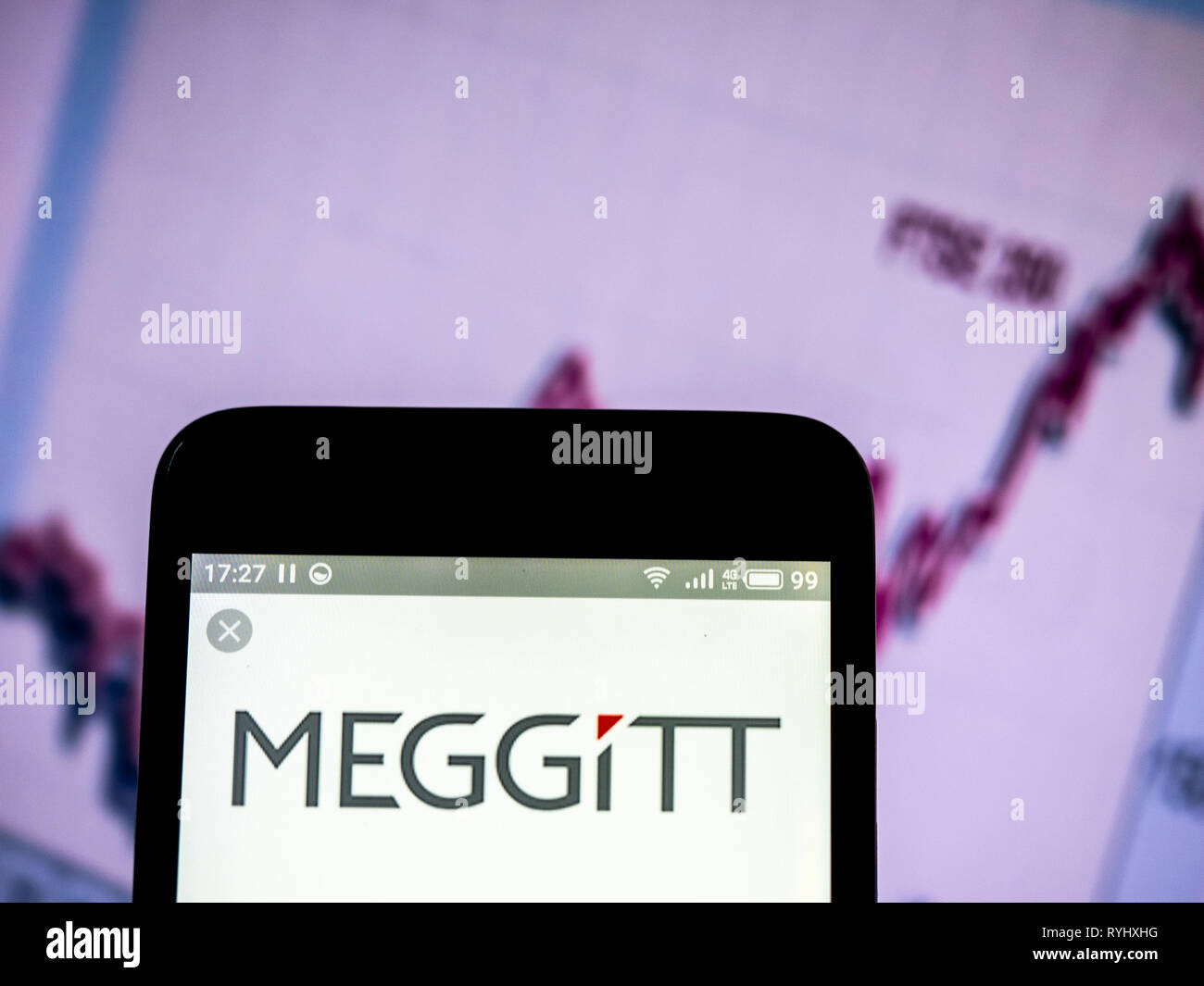 Meggitt plc company logo seen displayed on smart phone Stock Photo - Alamy