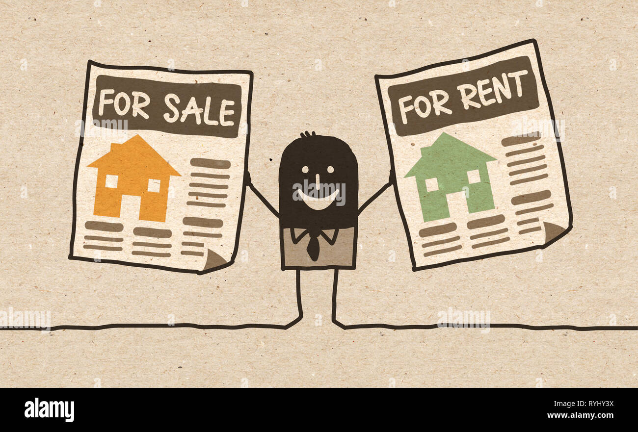 Cartoon real estate hi-res stock photography and images - Alamy