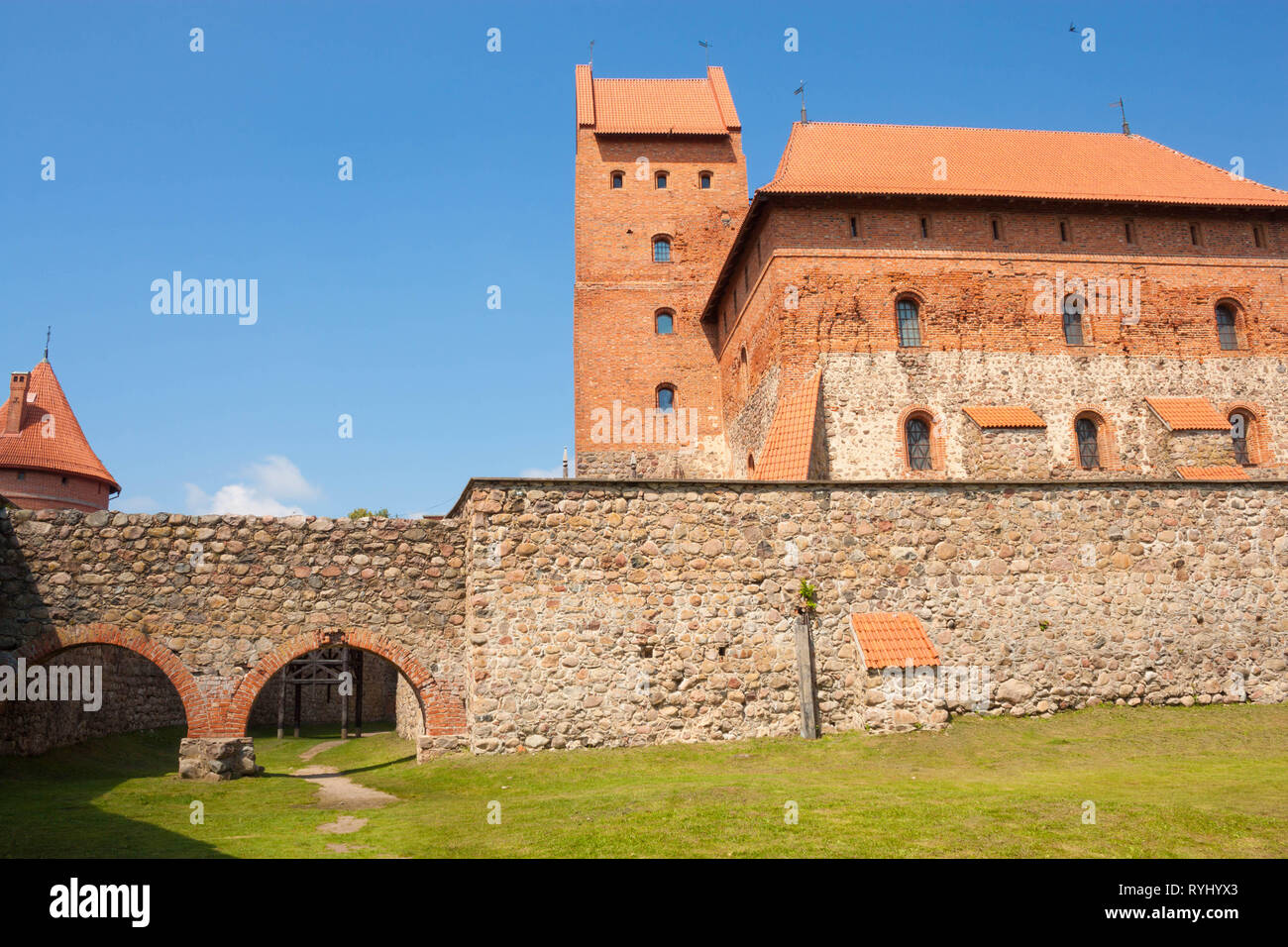 Trakai Island castle on lake Galve - one of the most popular touristic ...