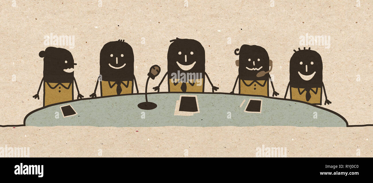 Debate cartoon hi-res stock photography and images - Alamy