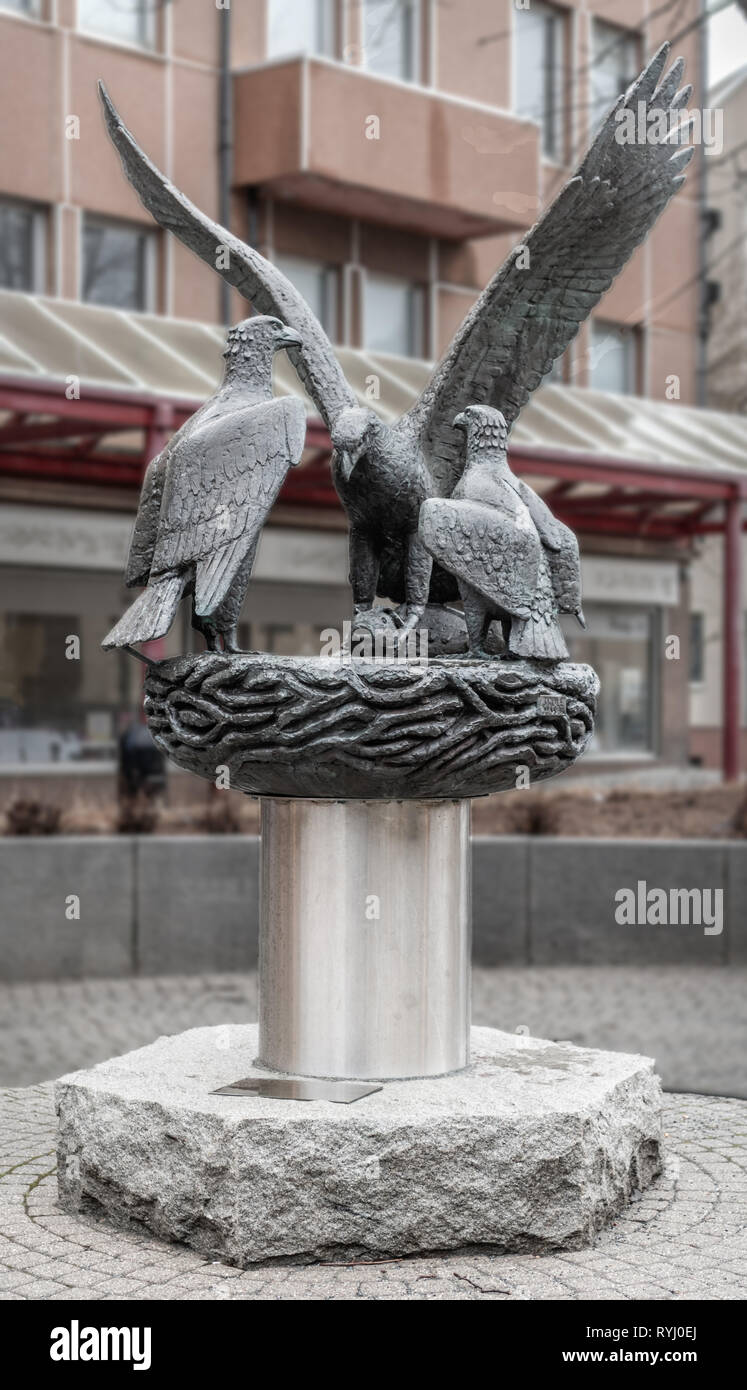 White Tailed Eagle Statue, Bodo, Norway Stock Photo - Alamy