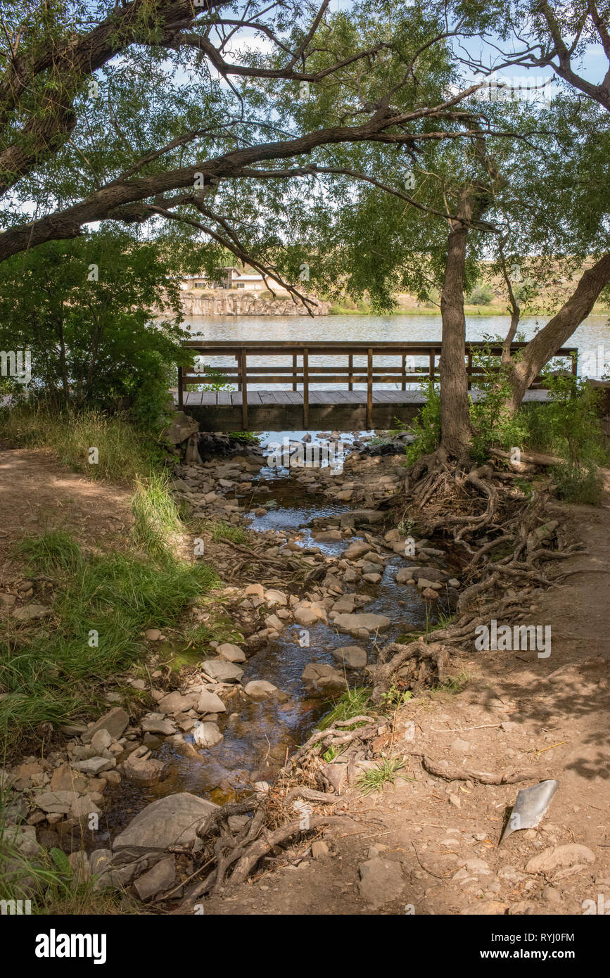 Cloudy day at Giant Springs State Park in Great Falls, Montana Stock ...