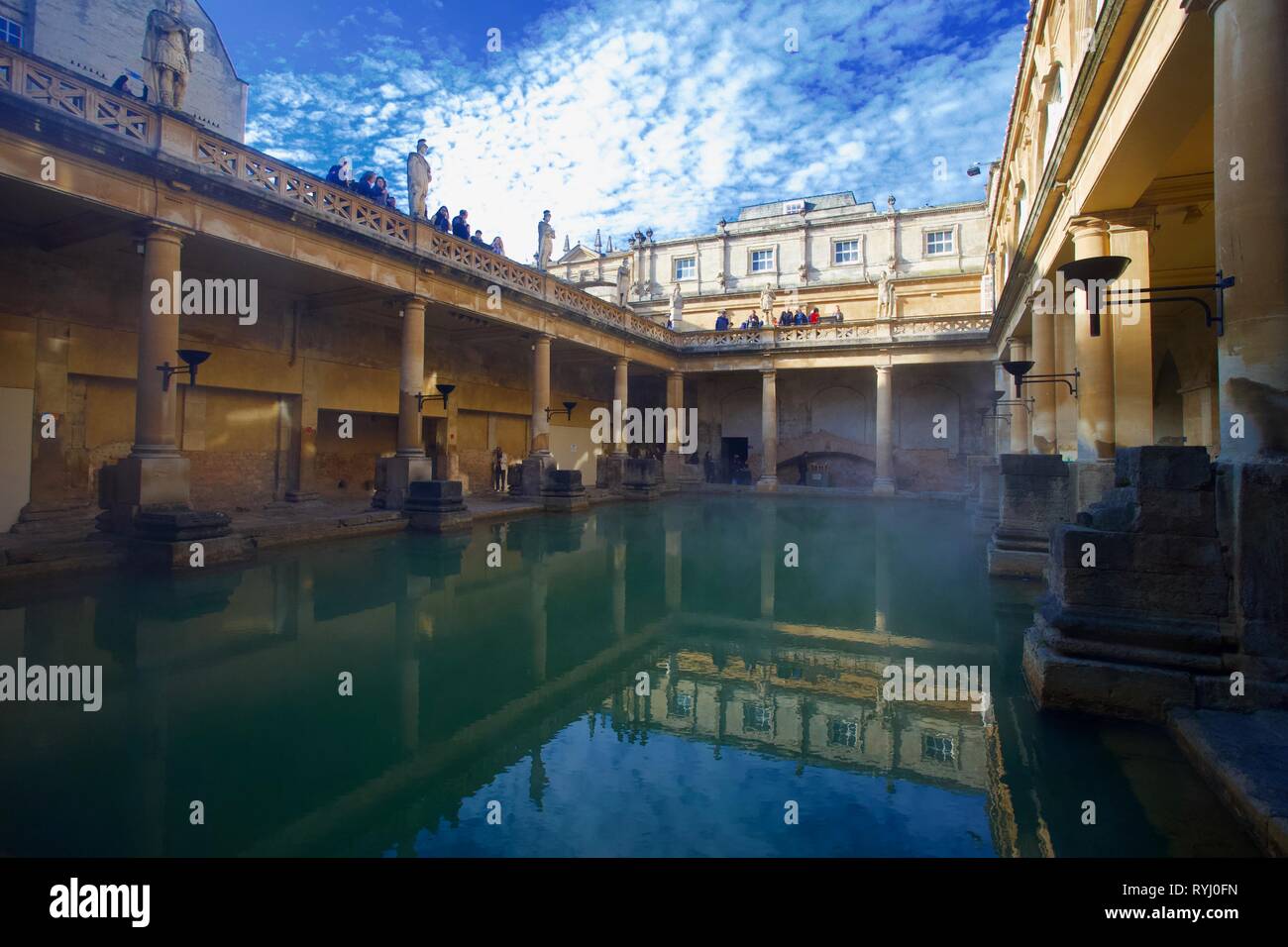 Roman baths at bath hi-res stock photography and images - Alamy