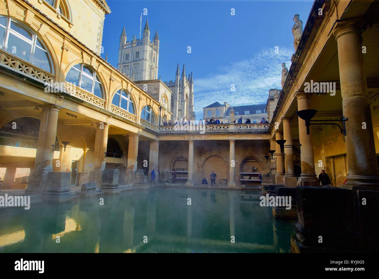 Roman baths bath uk historical hi-res stock photography and images - Alamy