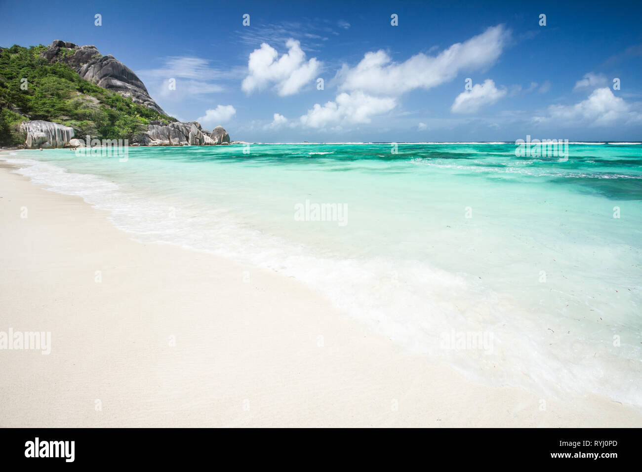 The most beautiful beach of Seychelles - Anse Source D'Argent Stock ...