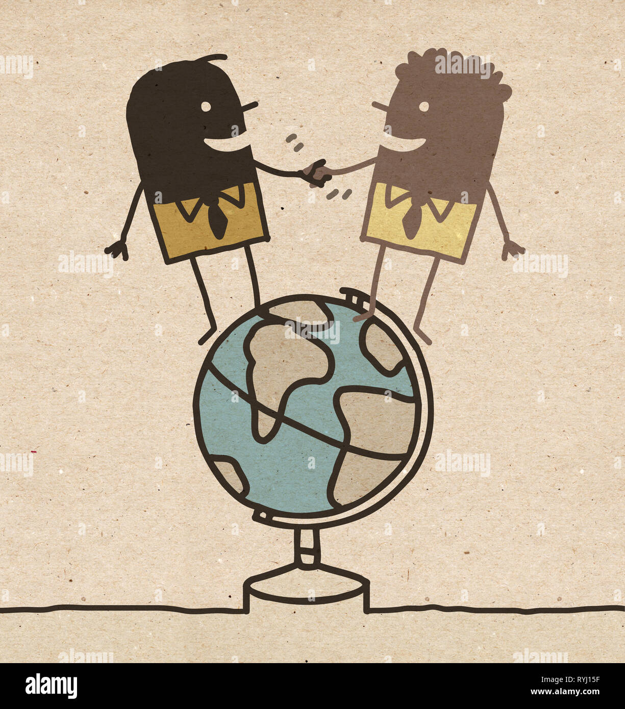 Cartoon Earth Shaking