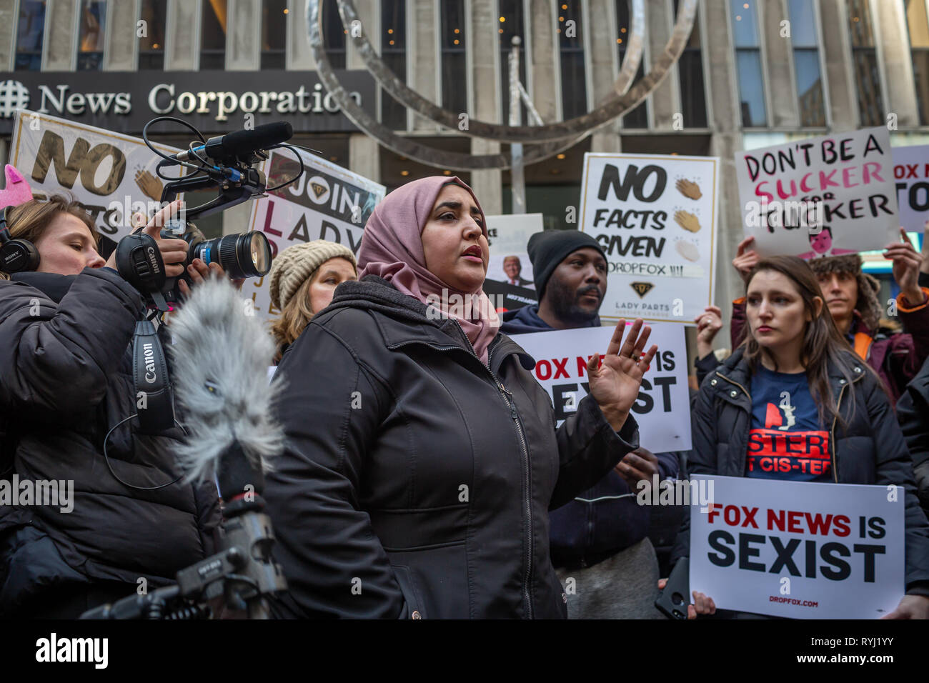 New York, United States. 13th Mar, 2019. On March 13, 2019, dozens of ...