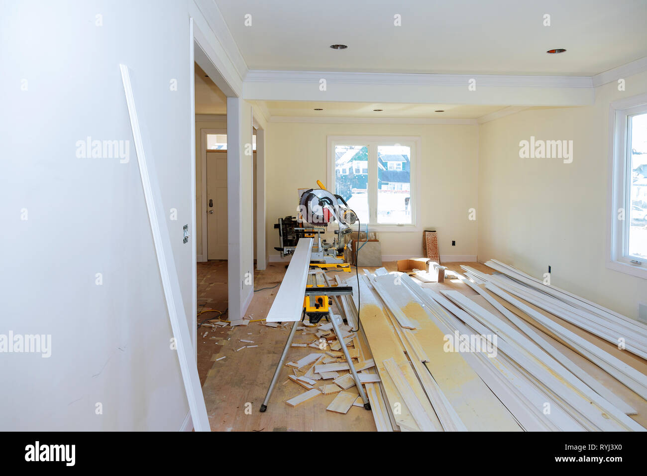 Construction materials interior construction of housing project with ...