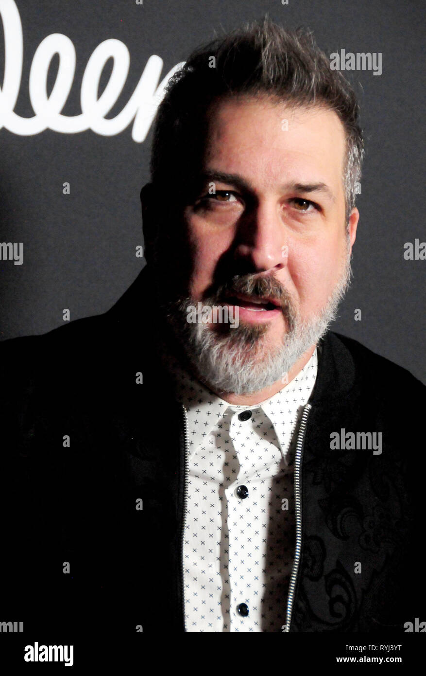 HOLLYWOOD, CA - MARCH 11: Singer Joey Fatone attends Disney's 'Dumbo ...