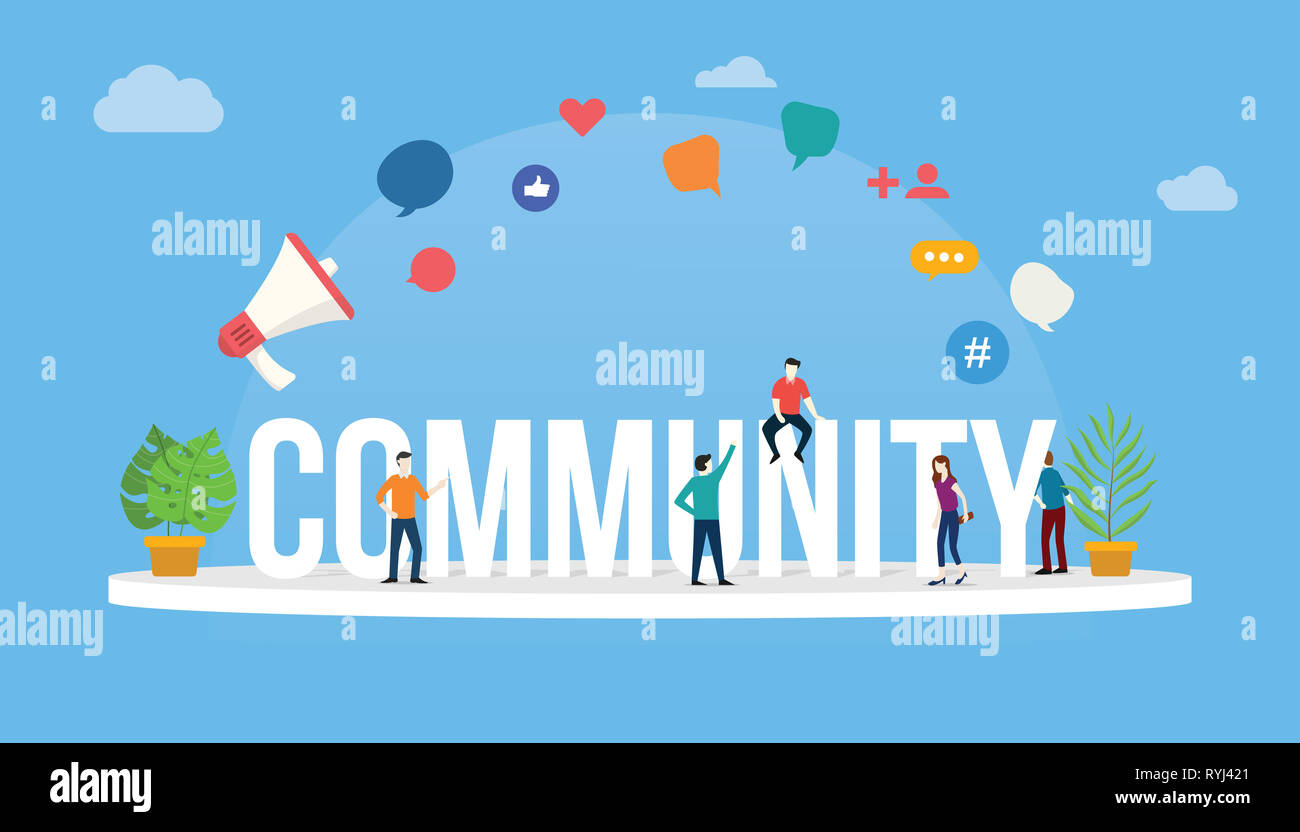 Communities cartoon hi-res stock photography and images - Alamy