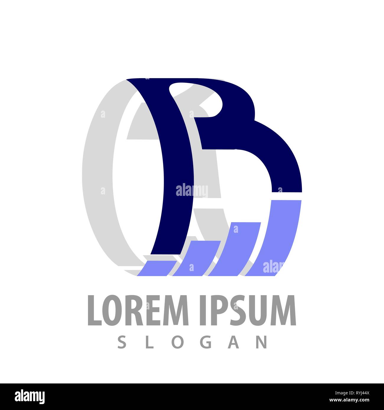 Rotate letter R concept design. Symbol graphic template element Stock ...