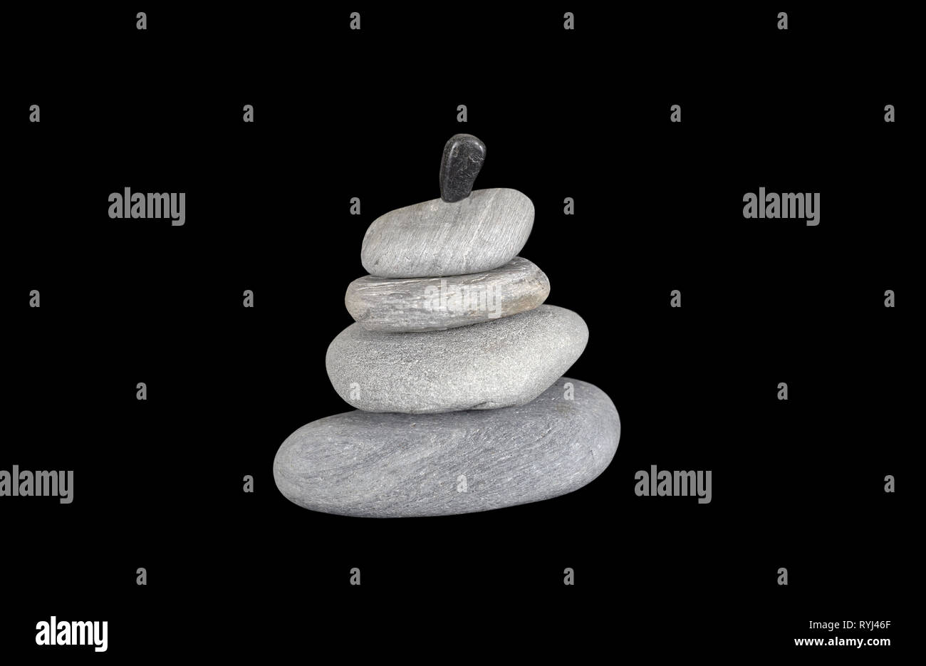 River rocks balanced on one another Stock Photo - Alamy