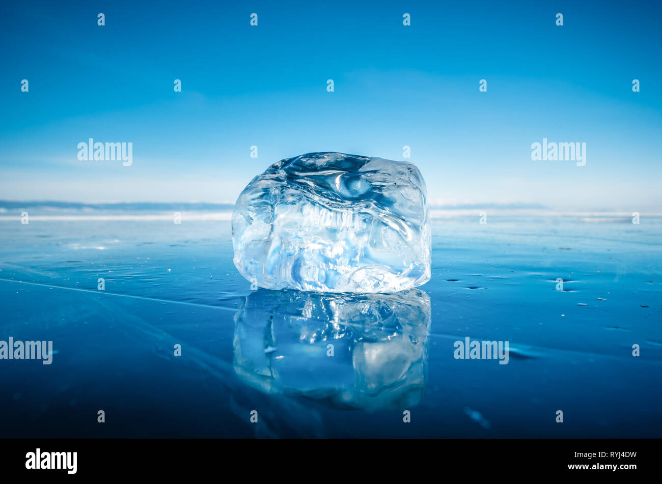 Breaking ice frozen lake in hi-res stock photography and images - Alamy