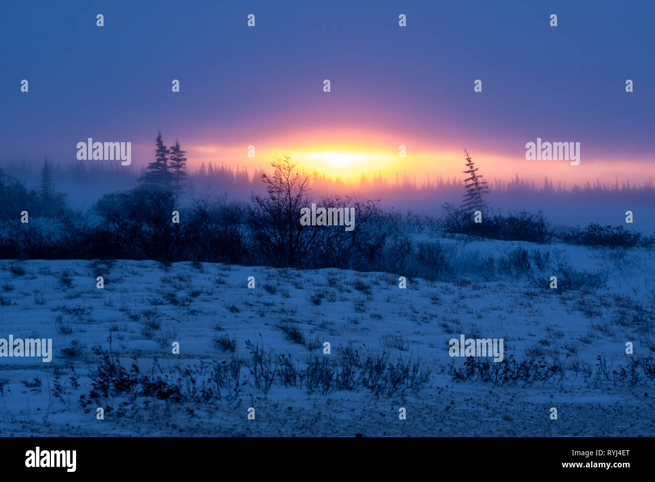 Arctic landscape sunset hi-res stock photography and images - Alamy