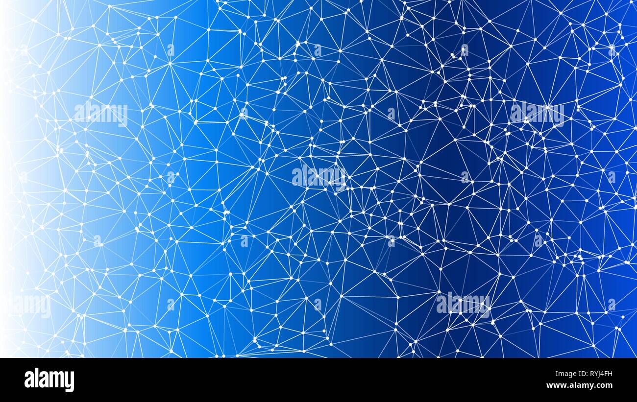 Connected round dots with lines, vector modern template Stock Vector ...
