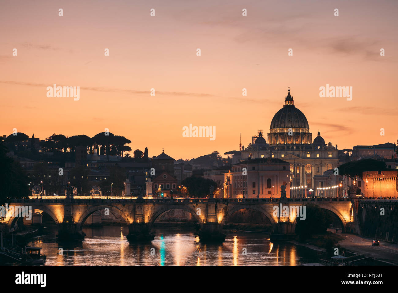 Rome, Italy - October 19, 2018: Papal Basilica Of St. Peter In The ...