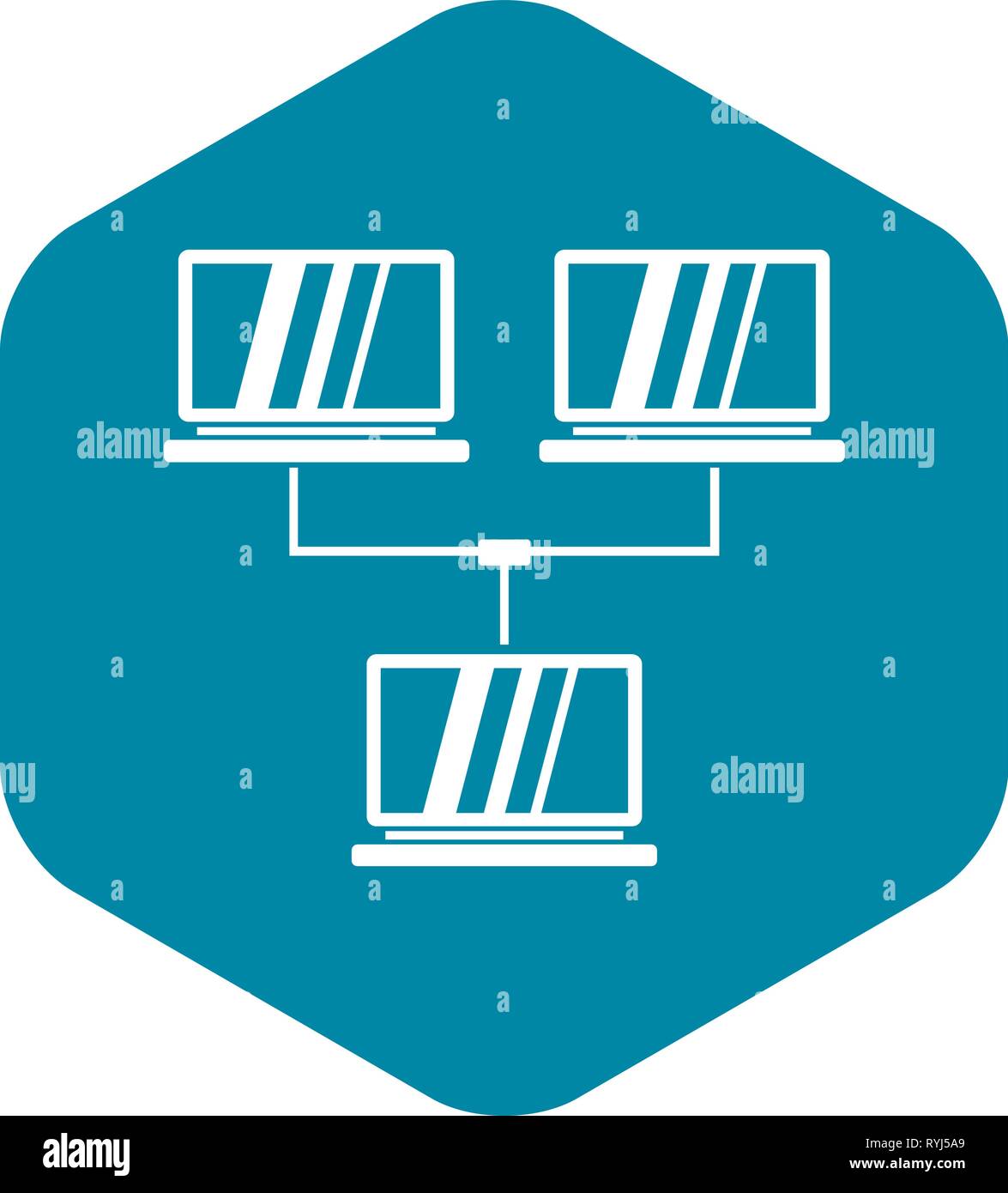 Exchange of data between computers icon Stock Vector Image & Art - Alamy