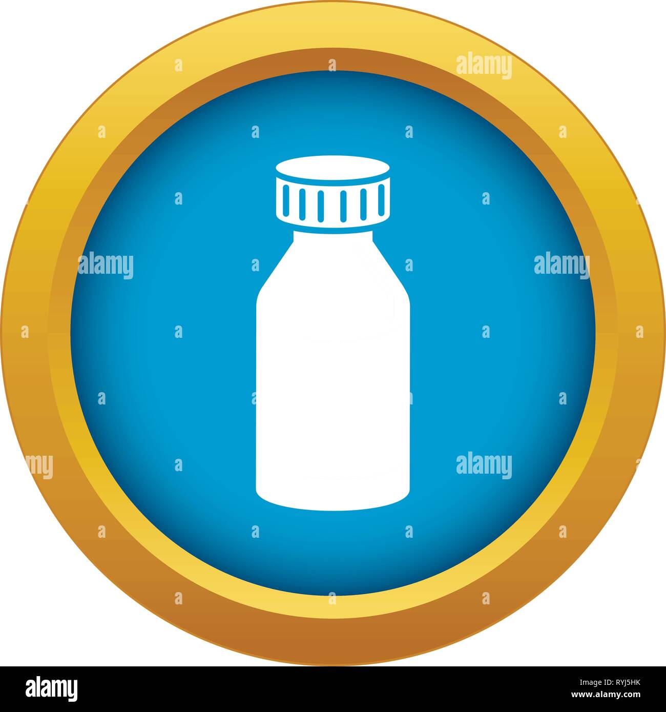 Hydrochloric acid icon blue vector isolated Stock Vector Image & Art ...
