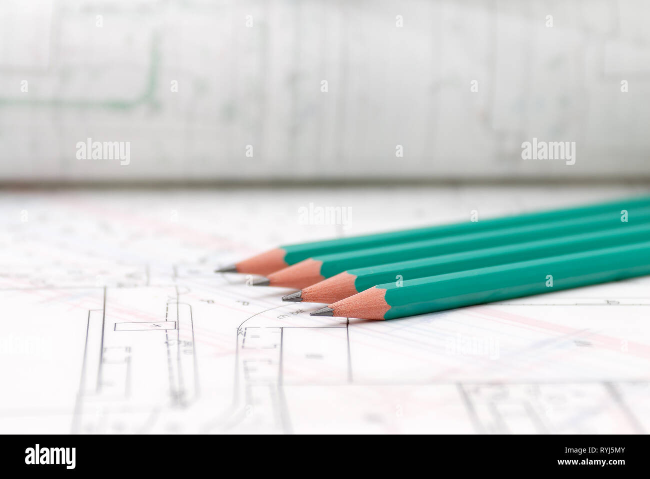Architectural drawing pencils hi-res stock photography and images - Alamy