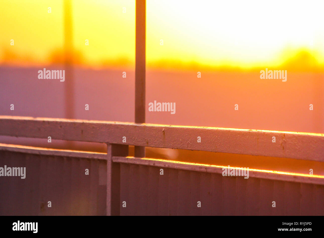 sun at sunset in the evening the sun sets orange. orange sky sunset sky ...