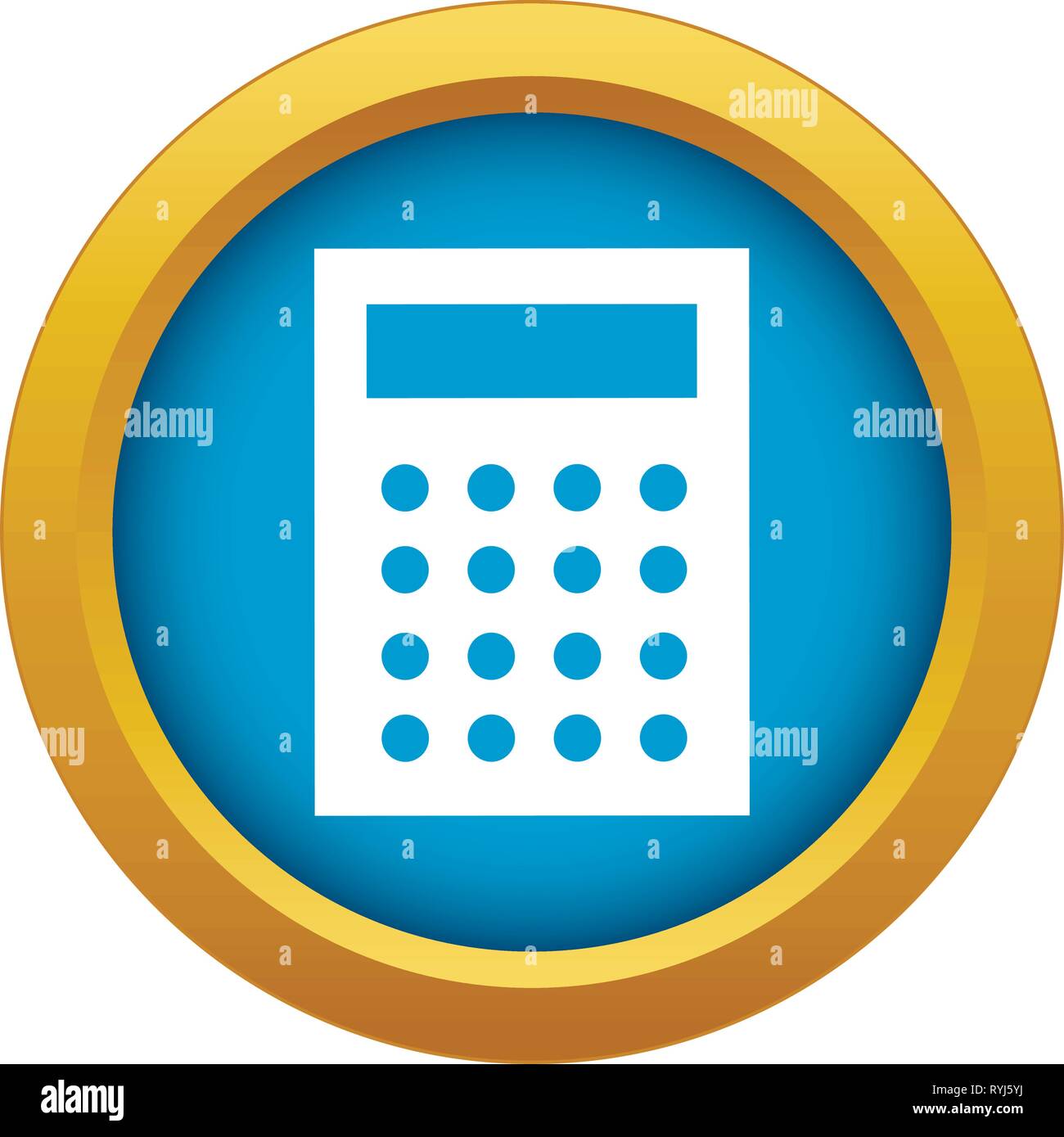 Accounting icon blue vector isolated Stock Vector Image & Art - Alamy