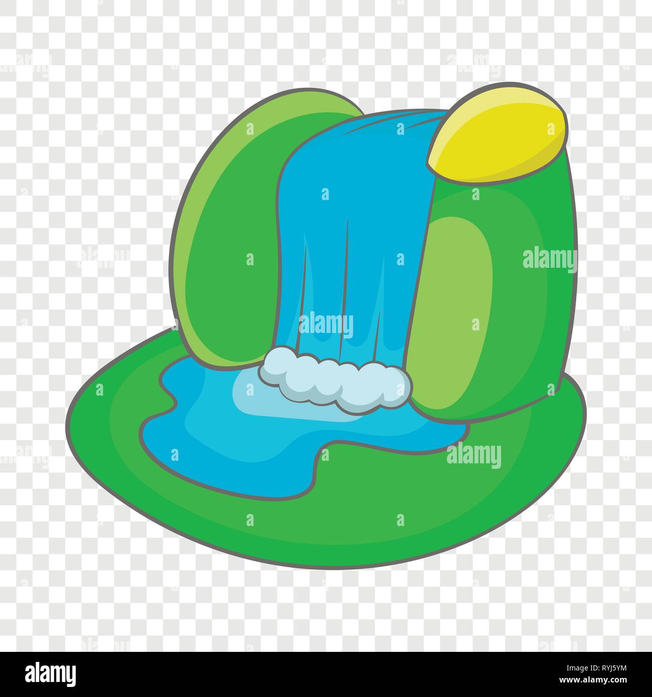 Mountain waterfall icon, cartoon style Stock Vector Image & Art - Alamy