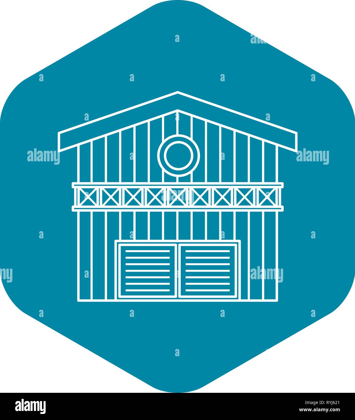 Barn for animals icon, outline style Stock Vector Image & Art - Alamy