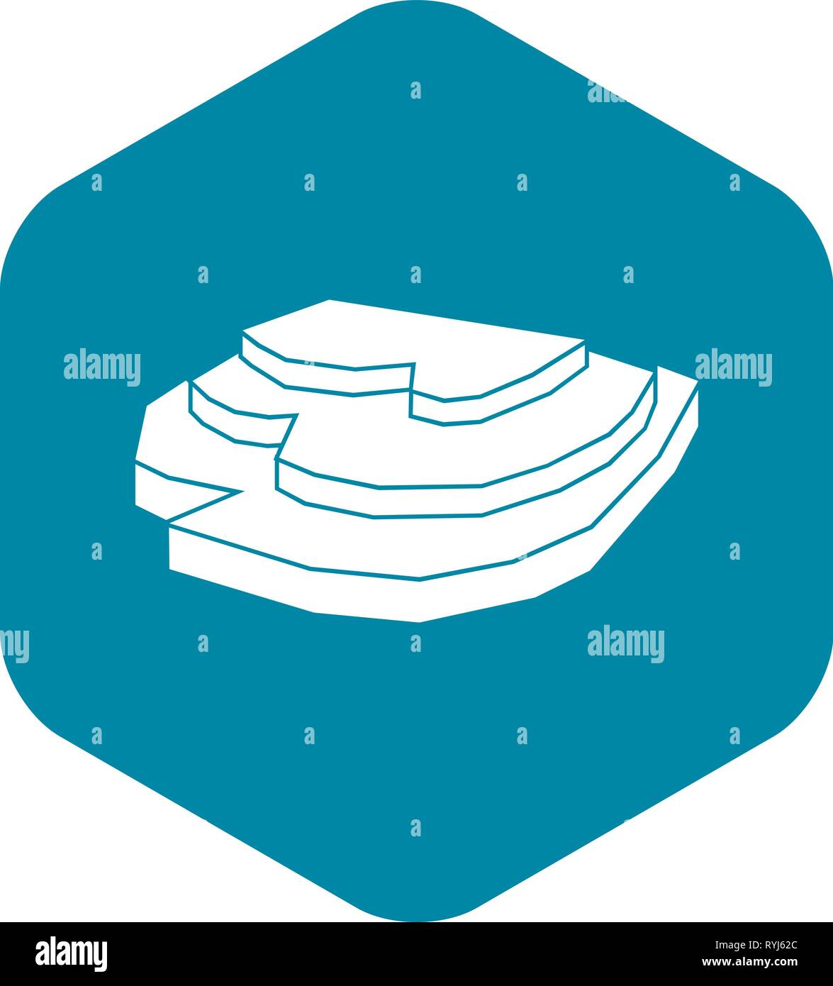 Rice field icon, simple style Stock Vector Image & Art - Alamy