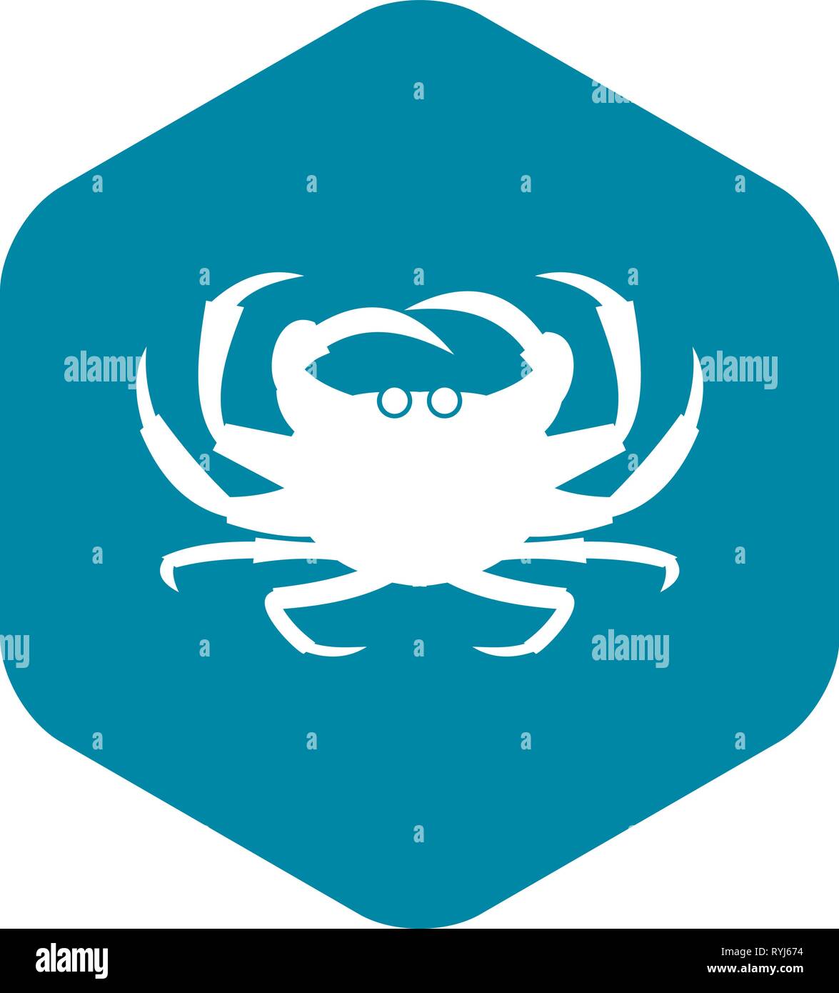 Crab icon, simple style Stock Vector Image & Art - Alamy
