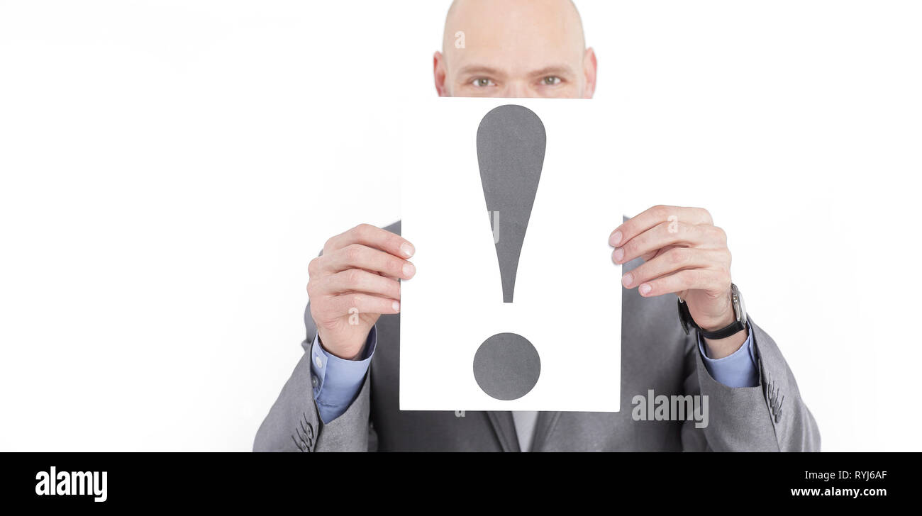 Exclamation point in square sign hi-res stock photography and images ...