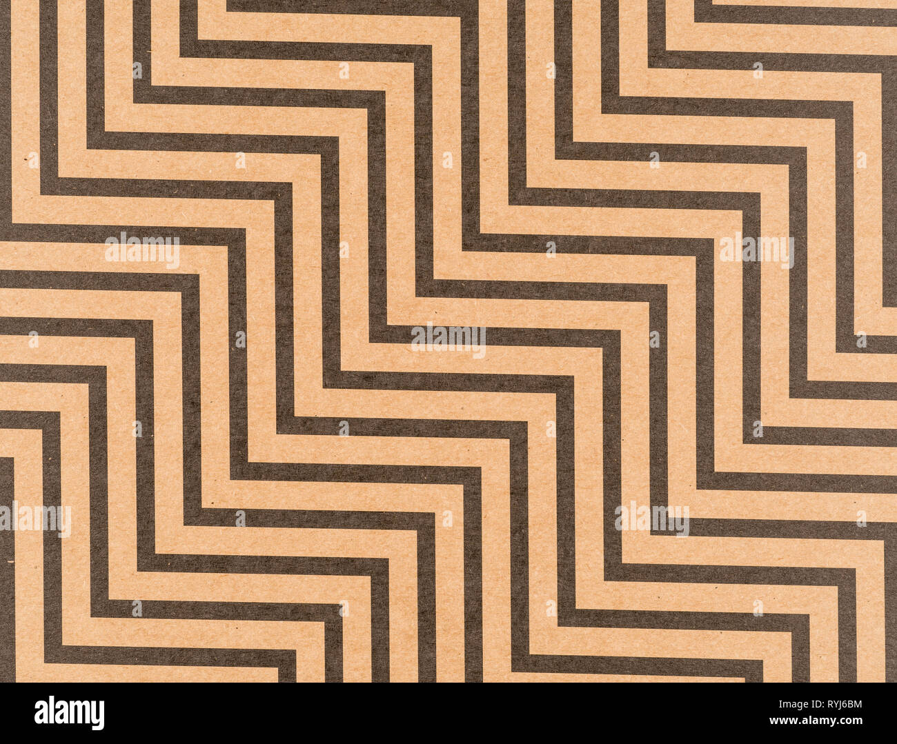 Brown craft paper with a zigzag pattern Stock Photo - Alamy