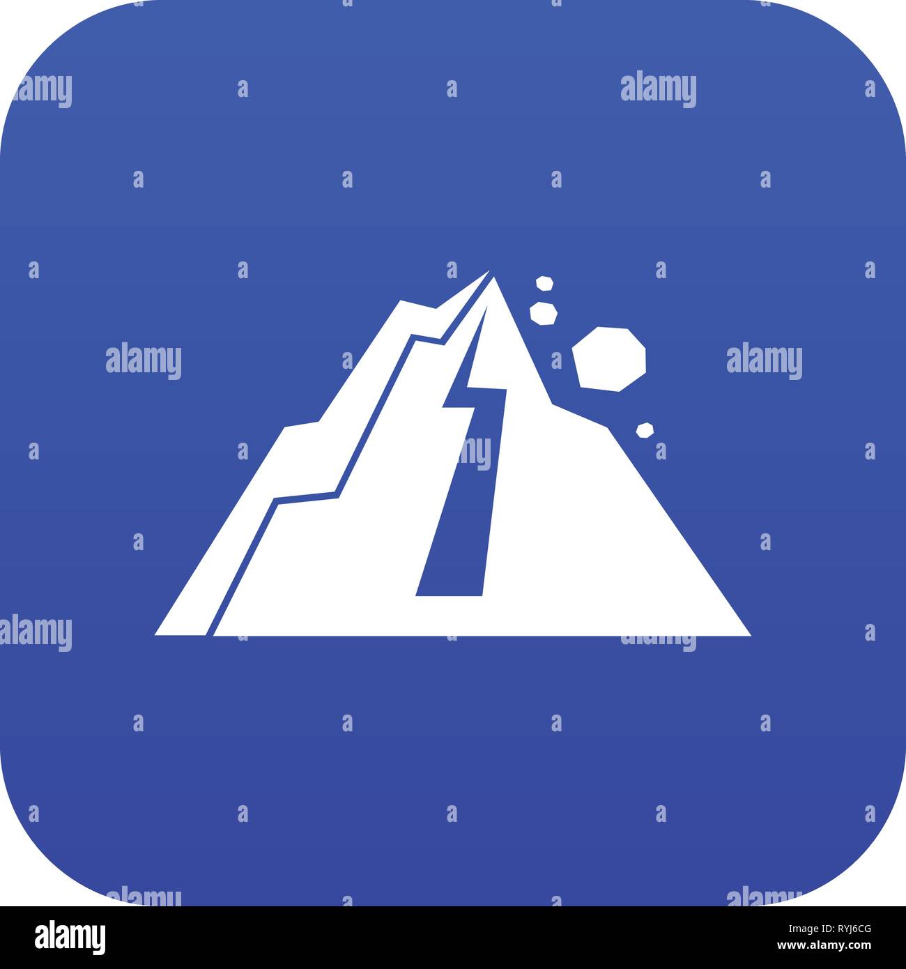 Rockfall icon digital blue Stock Vector Image & Art - Alamy