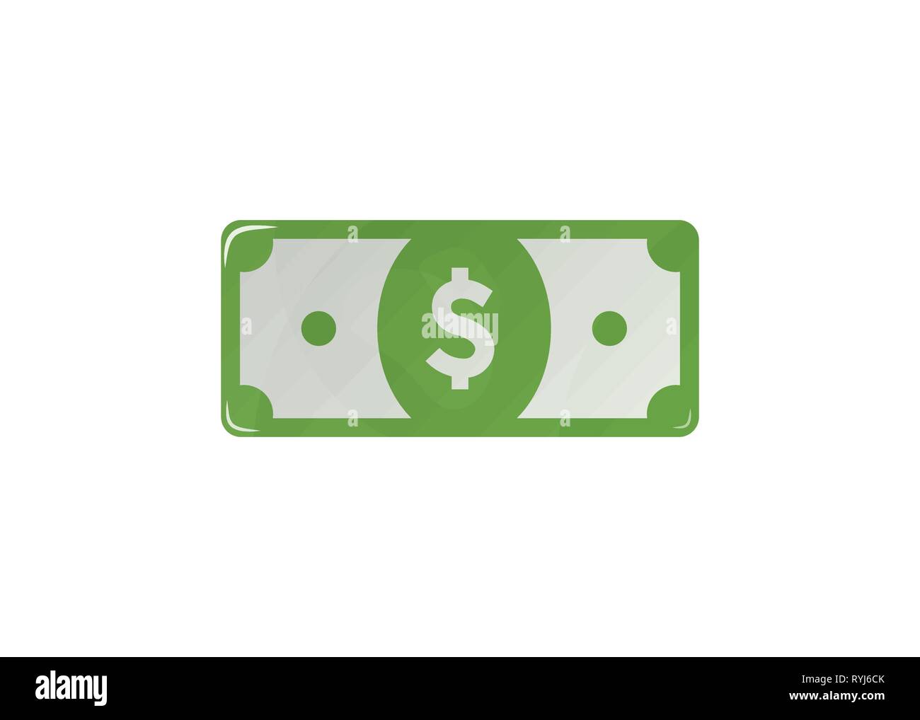 Abstract icon of the dollar. Vector illustration. Currency design Stock ...