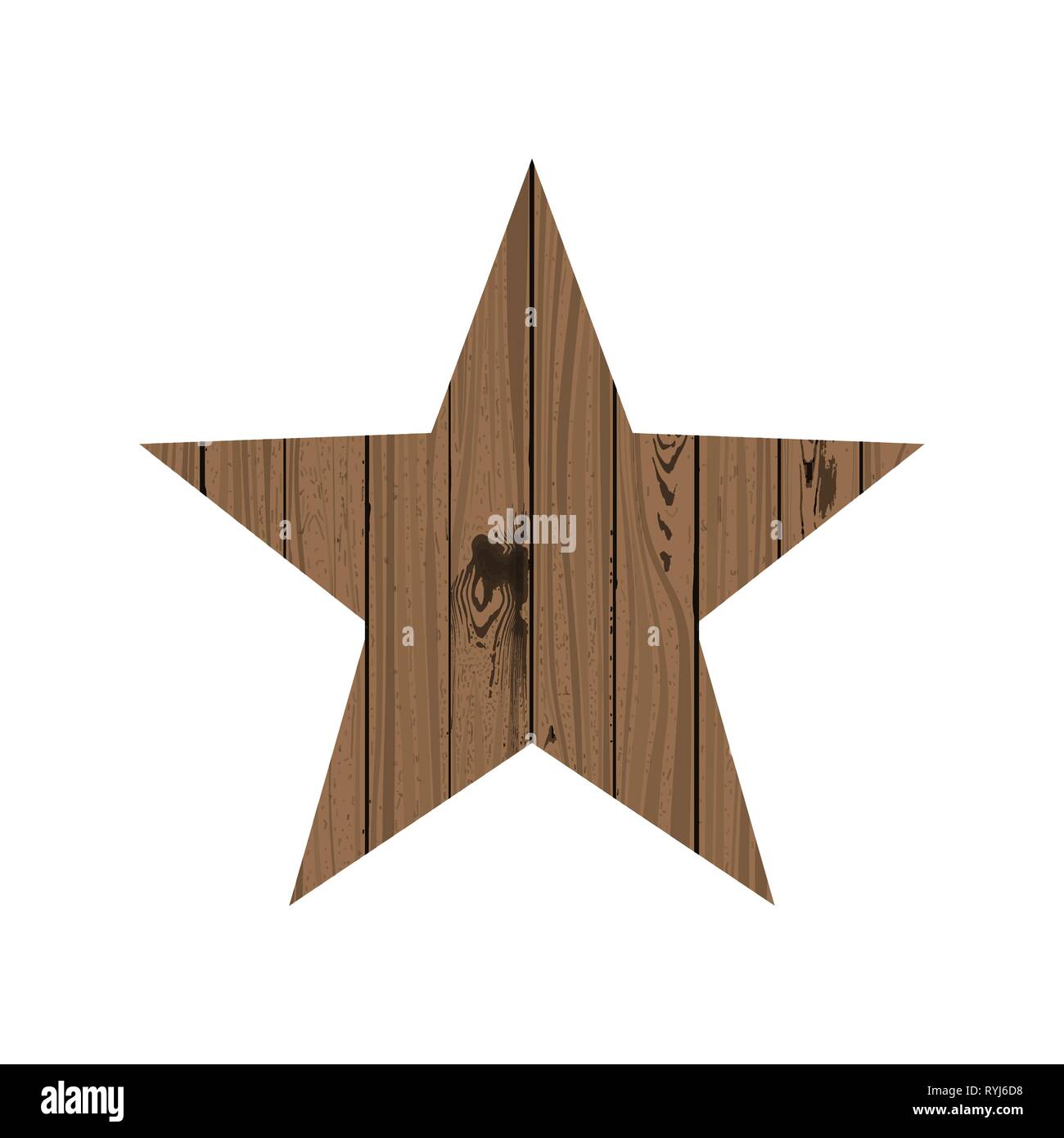 Star of wood. Vector illustration. Win design Stock Vector Image & Art ...
