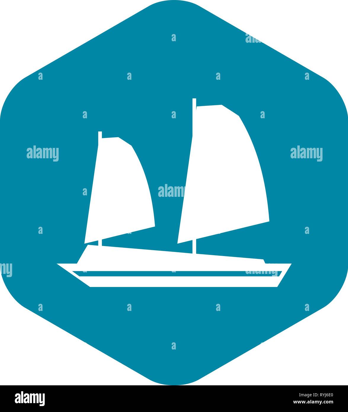 Vietnamese junk boat icon, simple style Stock Vector Image & Art - Alamy