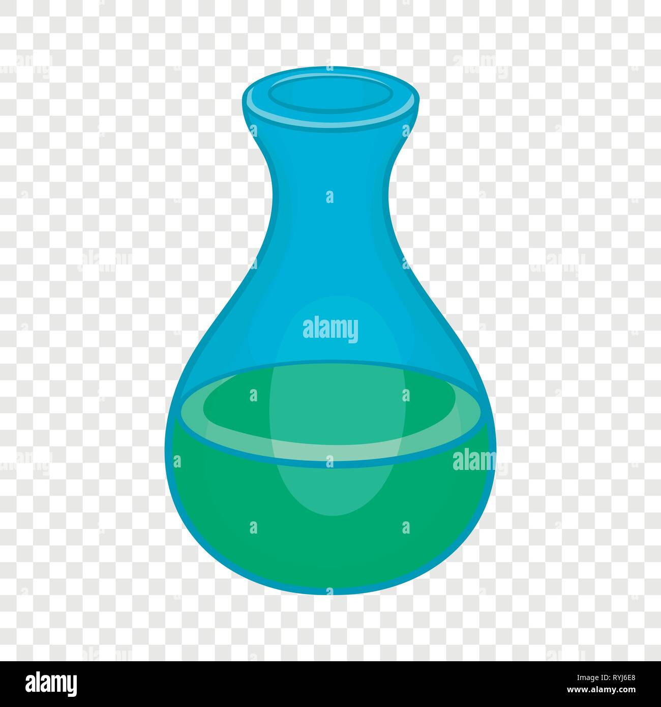 Laboratory flask icon in cartoon style Stock Vector Image & Art - Alamy