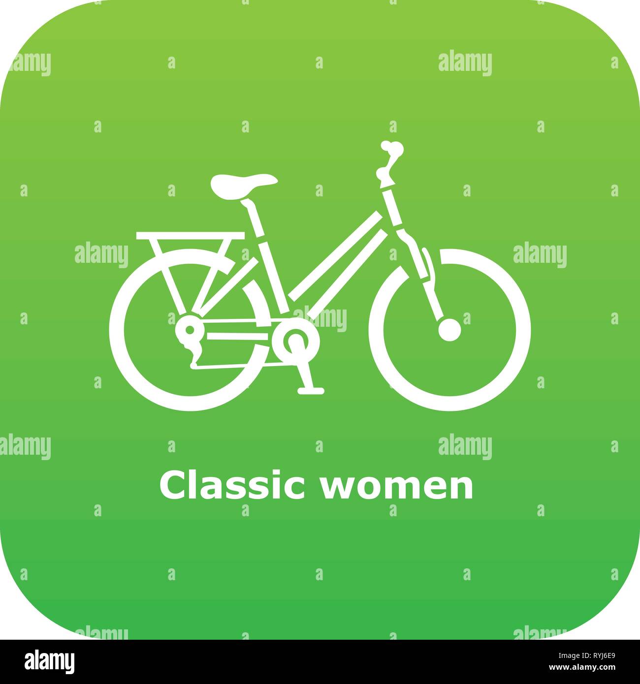 Classic women bike icon, simple style Stock Vector Image & Art - Alamy