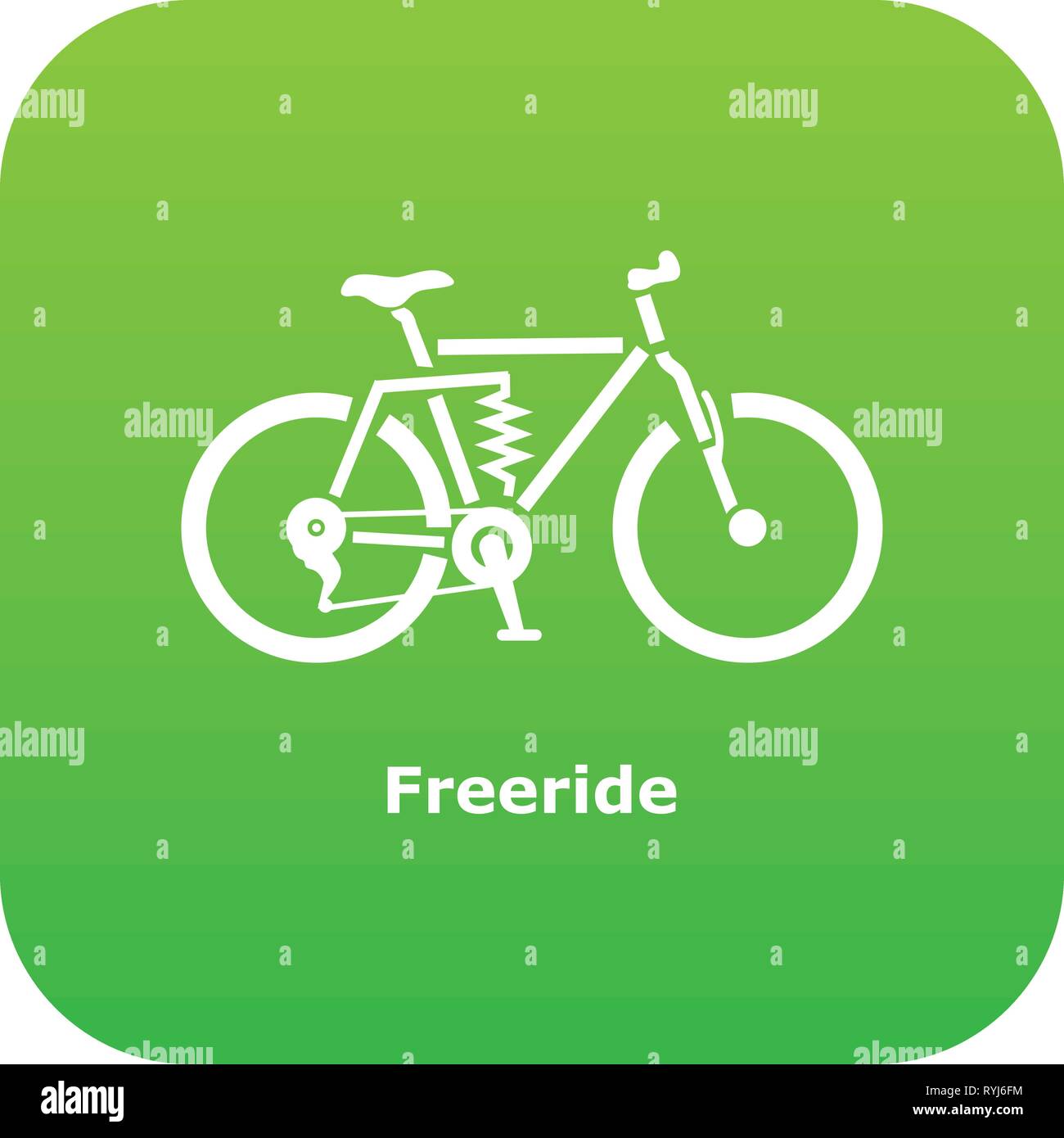 Freeride bike icon, simple style Stock Vector Image & Art - Alamy