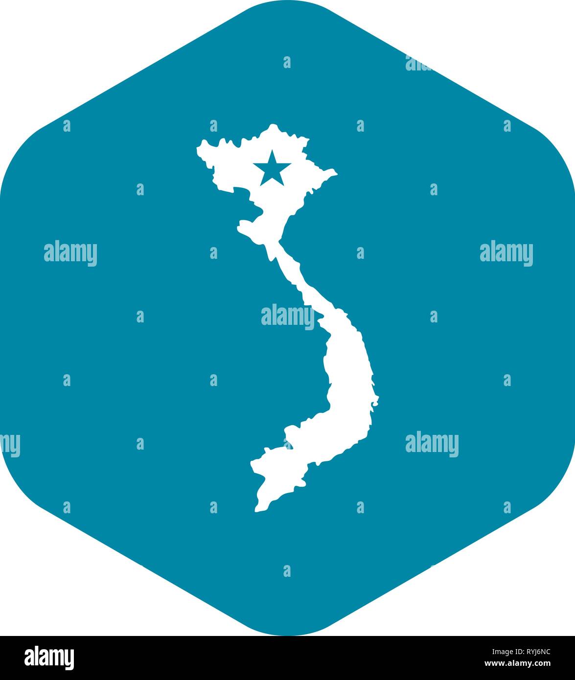 Vietnam map icon, simple style Stock Vector Image & Art - Alamy
