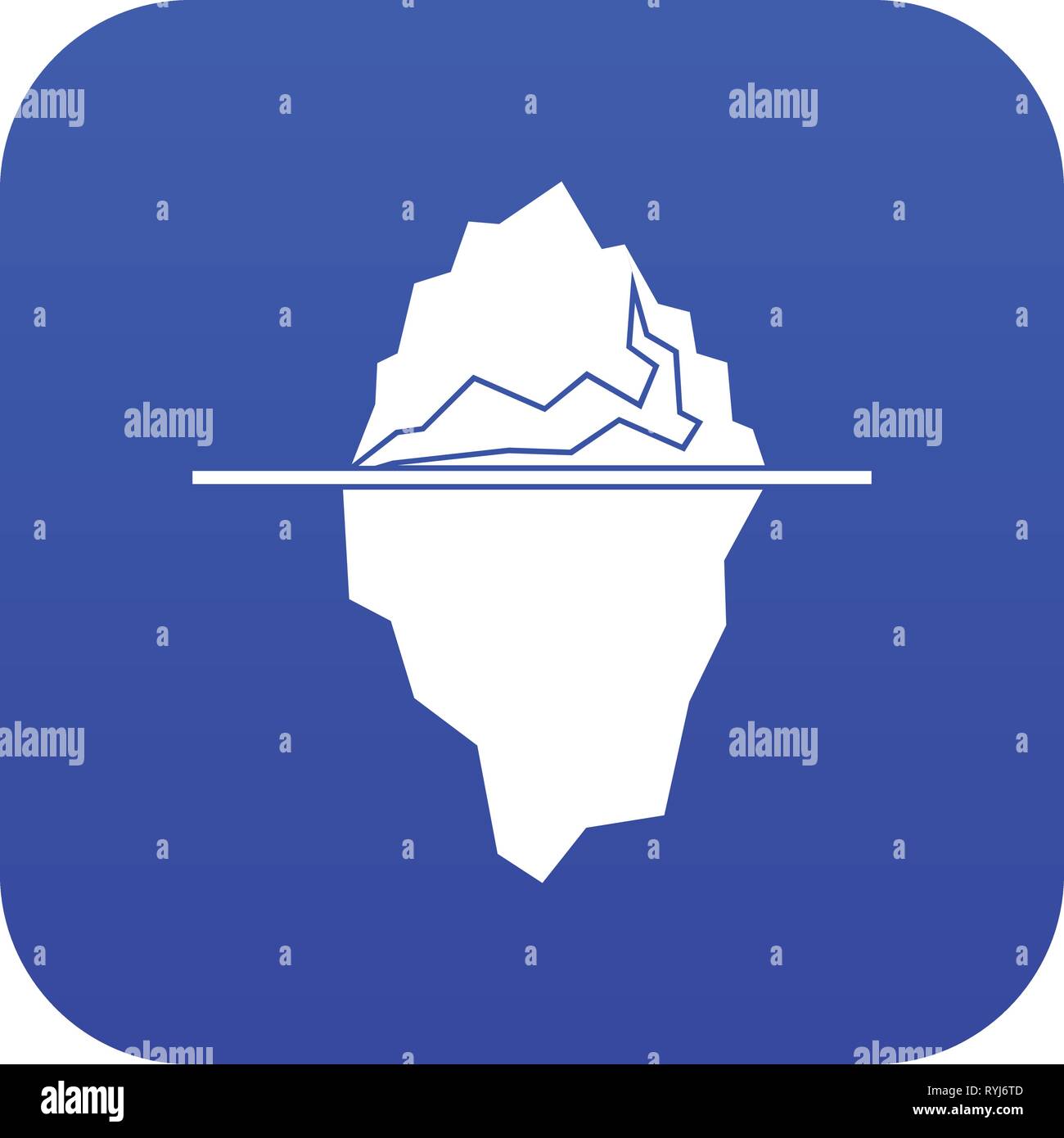 Iceberg icon digital blue Stock Vector Image & Art - Alamy