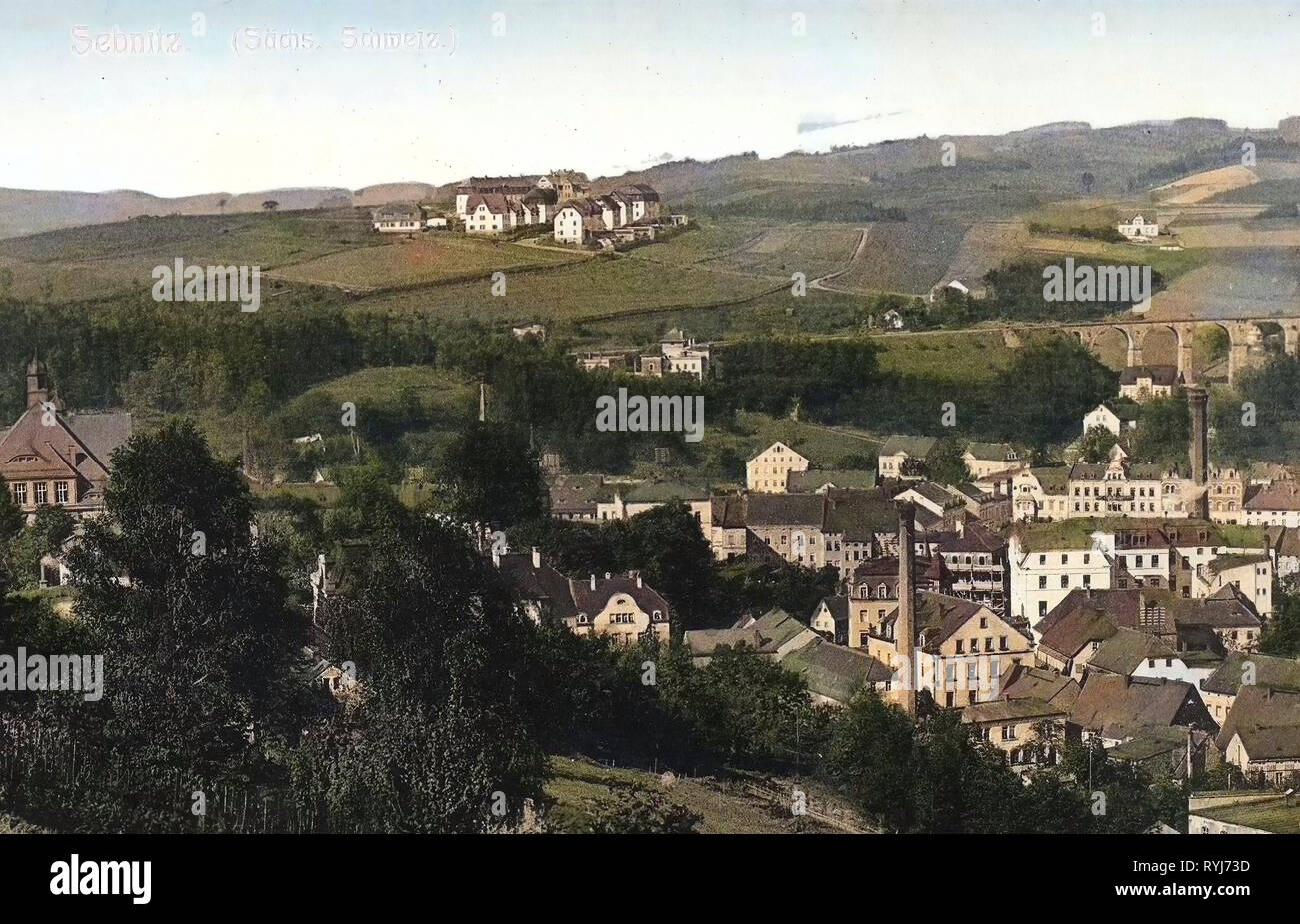 Viadukt Sebnitz, Sebnitz, 1908, Landkreis Sächsische Schweiz ...