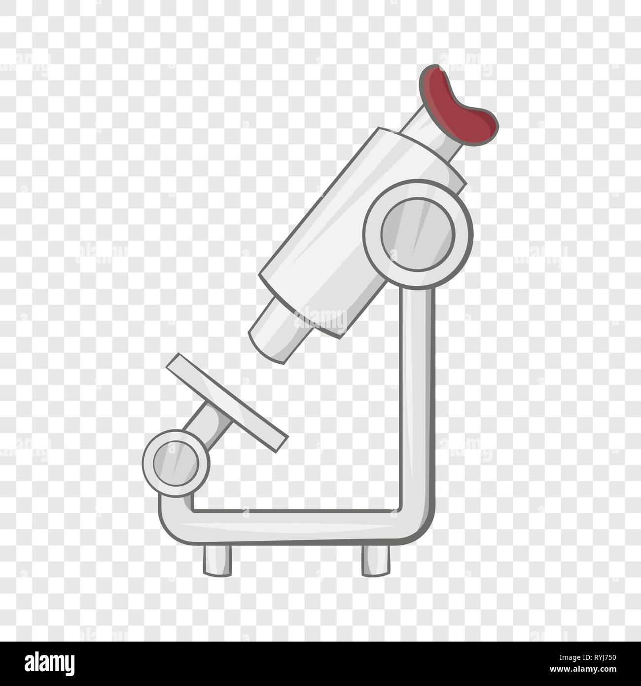Microscope icon in cartoon style Stock Vector Image & Art - Alamy