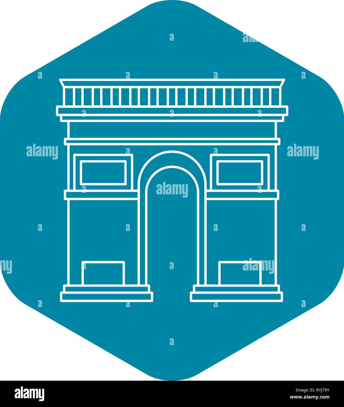 Triumphal arch icon, outline style Stock Vector Image & Art - Alamy