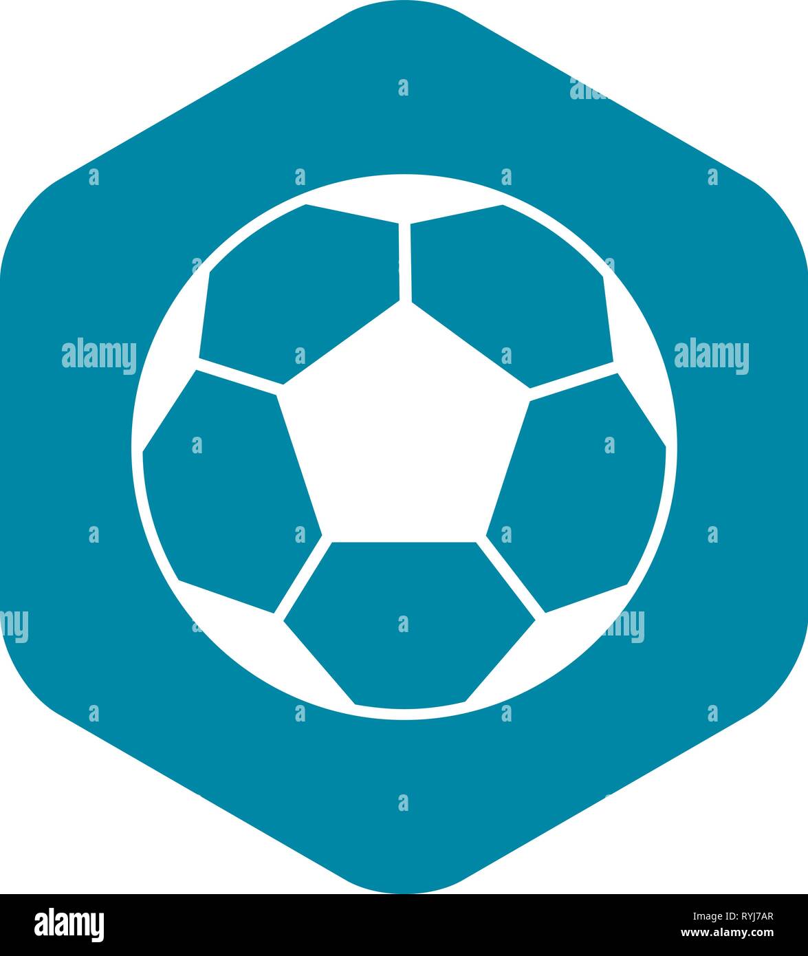 Soccer ball icon, simple style Stock Vector Image & Art - Alamy
